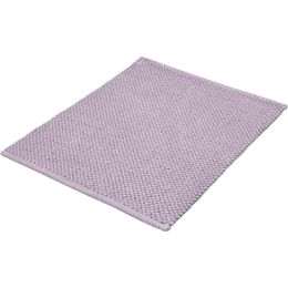 Badematte Kleine Wolke, H:5mm, lila, Baumwolle, Badematten, "Punto", Badteppich, Uni Farben, Oberfl&auml;che reine Baumwolle