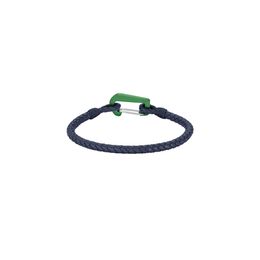 Lacoste Damen Lederarmband "MATT", 19cm, Edelstahl Lederedelstahlfarben, gr&uuml;n, grau, Edelstahl, Leder, Armb&auml;nder