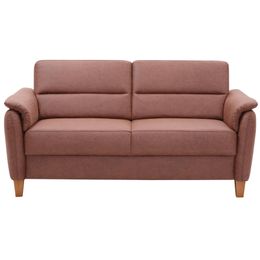 2,5-Sitzer Home Affaire, B:179cm H:89cm T:89cm, braun, 100% Polyester;Struktur (100% Polyester);Luxus-Microfaser in Lederoptik (100% Polyester),