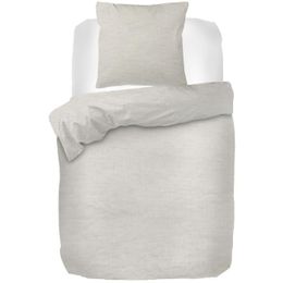Bettwäsche Kayori, beige, Leinen-Perkal, Obermaterial: 50% Baumwolle, 50% Leinen, Bettwäsche, "Nikko", Hergestellt aus GOTS-zertifizierter