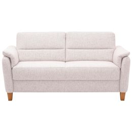 2,5-Sitzer Home Affaire, B:179cm H:89cm T:89cm, beige, 100% Polyester;Struktur (100% Polyester);Luxus-Microfaser in Lederoptik (100% Polyester),