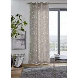 Vorhang my home, B:135cm H:235cm, beige, Polyester, Kinderzimmer, Gardinen, "STARRY", bedruckt, blickdicht, verschiedene Gr&ouml;&szlig;en