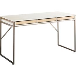 Schreibtisch, B:137,4cm H:75cm T:60cm, wei&szlig;, HAMMEL FURNITURE, B&uuml;ro, Tische, "Mistral B&uuml;rotisch, Arbeitstisch, Tisch, Computertisch", mit Gestell, B: