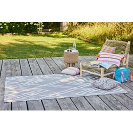 Outdoorteppich Esprit, B:200cm H:6mm L:290cm, grau, Polypropylen (PP), Teppiche, "Rave, ESP-54228", mit Hoch-Tief-Effekt, Rauten-Design, modern,
