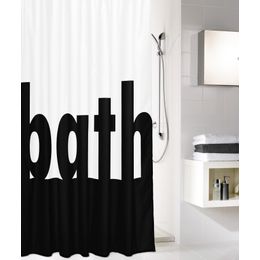 Duschvorhang Kleine Wolke, B:180cm H:200cm, schwarz, Polyester, Duschvorh&auml;nge, "Bath", H&ouml;he 200 cm