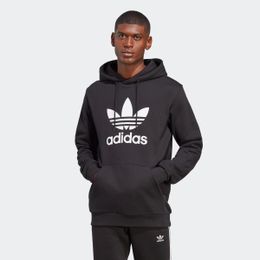 Herren Kapuzensweatshirt "ADICOLOR CLASSICS TREFOIL HOODIE", schwarz, Gr. XS, adidas originals, Obermaterial: 100% Baumwolle, Sweatshirts