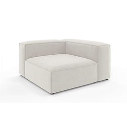 Ottomane OTTO HOME, B:130cm H:72cm T:130cm, beige, 100% Polyester, Sofas, "HAILY links/rechts bestellbar, Loungemöbel, Maße B/T/H: 130/130/72 cm",