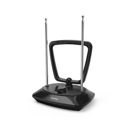 Hama Innenantenne "Aktive Zimmerantenne schwarz f&uuml;r DAB+, DAB, DVB-T2, UKW, LED Anzeige", B:10,5cm L:15cm T:10,5cm, schwarz, Antennen, ringf&ouml;rmig,