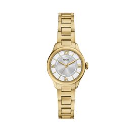 Fossil Damen Quarzuhr "GILMORE", gold, Armbanduhren, Armbanduhr, Damenuhr, Edelstahlarmband, analog