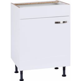 Sp&uuml;lenschrank KOCHSTATION, B:60cm H:87cm T:58,4cm, wei&szlig;, K&uuml;che, Schr&auml;nke, "KS-Cara", Breite 60 cm