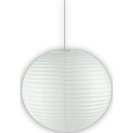 Niermann Pendelleuchte "Papierballon", 1, H: 40cm, 1 Stk., weiß, Esszimmer, Leuchten