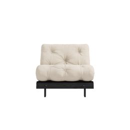 Daybett Karup Design, B:90cm H:85cm, beige, Bezug: 80% Baumwolle, 20% Polyester, Daybetten, "Daybett Roots Schlafsofa – Gästebett & Sofa aus