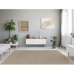 Teppich Dekowe, B:200cm H:10mm L:290cm, beige, Kunstfaser, Wohnzimmer, Teppiche, "Basic S2 Rustic", meliert, Sisaloptik, mit Bord&uuml;re, In- und Outdoor
