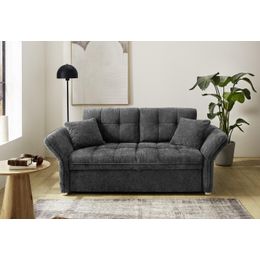 Jockenhöfer Schlafsofa, B:167cm T:105cm, schwarz, JOCKENHÖFER GRUPPE, Korpus: 100% Polyester;Kissen: 100% Polyester, Sofas, "Leon, mit Schlaf- und