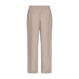 Freequent Damen 7/8-Hose "FQLAVA-ANKLE-PA", beige, Gr. XXL, meliert, unifarben, Web, Obermaterial: 55% Leinen, 45% Viskose, Hosen, aus Leinen und mit