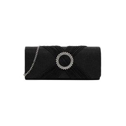 Tamaris Damen Clutch "Clutch TAS Amalia Brooch", schwarz, Polyester, Taschen
