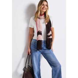 Street One Damen Schal, rosa, bedruckt, Stoff, 100% Modal, Modetücher, aus Modal