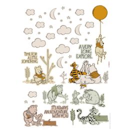 Komar Wandtattoo "Winnie the Pooh Woodland - Größe 50 x 70 cm", B/H/T: 50cm x 70cm, Comic, bunt, Wohnzimmer, Wandtattoos, selbstklebend, Wandsticker,