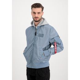 Herren Bomberjacke "MA-1 TT Hood Light", bunt, Gr. L, Alpha Industries, Obermaterial: 100% Nylon, Futter: 100% Nylon, Kapuze: 75% Baumwolle, 25%