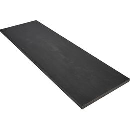 Arbeitsplatte Nobilia, B:210cm H:3,8cm T:60cm, schwarz, Spanplatte, K&uuml;che, Tischplatten, "passend zu allen Serien, St&auml;rke: 3,8 cm", von drei Seiten