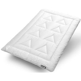 Baumwollbettdecke Dunlopillo, B:155cm L:220cm, wei&szlig;, Bezug: 100% Baumwolle. F&uuml;llung: 100% Polyester, Bettdecken, "Life, Bettdecken f&uuml;r Sommer und