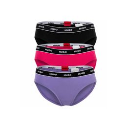 Hugo Damen Slip "Slip TRIPLET BRIEF STRIPE 3er Pack", Gr. XS, bunt, Obermaterial: 95% Baumwolle CO. 5% Elasthan EL., Unterhosen
