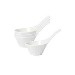 Villeroy & Boch VILLEROY & BOCH Dipschale "Dipsch&auml;lchen NewWave 40 ml 4er Set wei&szlig;", wei&szlig;, Sch&uuml;sseln