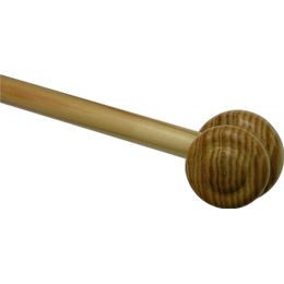 Gardinenstange Gardinia, L:120cm &Oslash;:11mm, beige, Holzwerkstoff, Gardinenstangen, "Vitragestange Holz", Serie Vitragestange Montana &Oslash; 11 mm