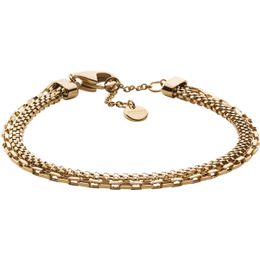 Skagen Damen Armband "Schmuck Geschenk Edelstahl Armkette Merete", 19cm, Edelstahl, gold, Edelstahl, Armbänder