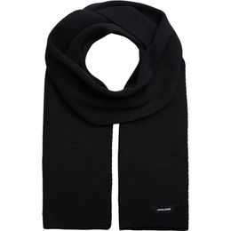 Jack & Jones JACK & JONES Herren Strickschal "JACDNA KNIT SCARF NOOS", schwarz, unifarben, Strick, Kunstfaser, Modetücher