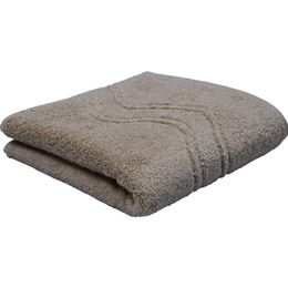 Duschtuch Ross, B:75cm L:140cm, braun, Frottier, Baumwolle, Handt&uuml;cher, "Cashmere feeling", 100% Baumwolle, mit Wellen-Bord&uuml;re, gro&szlig;e Farbauswahl