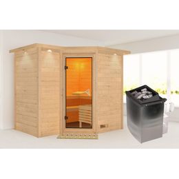 Karibu Sauna "Sanna 2", Saunaofen, integrierte Steuerung, 9 kW, beige, Saunen, Ofen 9 kW integr. Strg