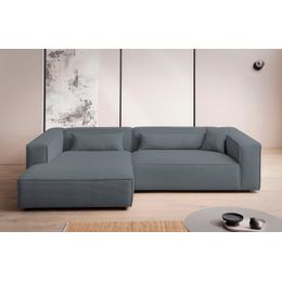 Ecksofa, B:288cm H:66cm T:198cm, grau, LeGer Home by Lena Gercke, 100% Polyester, Wohnzimmer, Sofas, "PIARA XXL, Big-Sofa, Cord, Leinenoptik o.