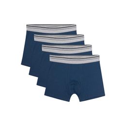 Sanetta Jungen Boxershorts "Boxershort 4er Pack", Gr. 140, blau, Obermaterial: 95% Baumwolle CO. 5% Elasthan EL., Unterhosen
