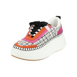 Steve Madden Damen Sneaker "Steve Madden Sneaker Lederimitat/Textil", Gr. 42, orange, Lederimitat, Textil, Schuhe