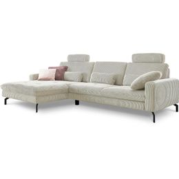 Ecksofa DIE PLANBAR, B:302cm H:87cm T:178cm, beige, 100% Polyester, Wohnzimmer, Sofas, "MP-IN20110 L-Form mit Federkern-Polsterung", optional mit