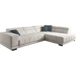 Ecksofa DIE PLANBAR, B:323cm H:73cm T:222cm, beige, 100% Polyester, Wohnzimmer, Sofas, "MP-IN15053 L-Form breiter Schenkel", wahlweise mit
