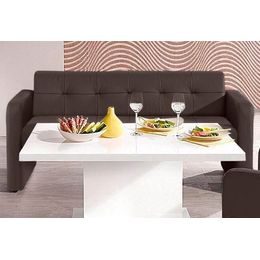 Sitzbank, B:182cm H:82cm T:68cm, braun, exxpo - SOFA FASHION, Carabu (50%Polyester, 35%Polyacryl, 15%Polyamid), Esszimmer, Sitzb&auml;nke, "Barista