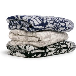 M&ouml;ve Handtuch M&Ouml;VE, B:50cm L:100cm, blau, Walkfrottier, Obermaterial: 85% Baumwolle, 10% Viskose, 5% Leinen, Handt&uuml;cher