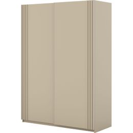 Schwebet&uuml;renschrank Home Affaire, B:150cm H:210cm T:61cm, beige, FSC-zertifizierter Holzwerkstoff, Melamin, Metall, Schr&auml;nke, "Niva,