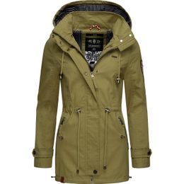 Marikoo Damen Outdoorjacke "Nyokoo", grün, Gr. L, Oberstoff: 100% Baumwolle; Futter: 100% Polyester; Wattierung: 100% Polyester; Ärmelfutter: 100%