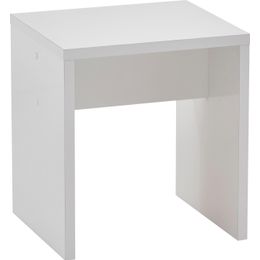 Arbeitshocker FMD, B:40cm H:44cm T:35cm, wei&szlig;, Hocker, "Schminki"