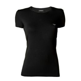 Emporio Armani Damen T-Shirt "T-Shirt 1er Pack", schwarz, Gr. XS, Obermaterial: 95% Baumwolle CO. 5% Elasthan EL., Shirts