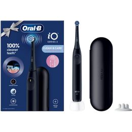 Oral-B Elektrische Zahnbürste "iO Series 2", schwarz, Elektrozahnbürsten, für die sanfte Reinigung, Reise-Etui, Aufsteckbürstenhalter