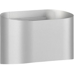 Fischer und Honsel LED Wandleuchte "Wall", 2, H: 12cm, 1 Stk., silber, FISCHER & HONSEL, Leuchten