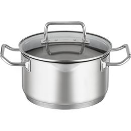 R&ouml;sle R&Ouml;SLE Kochtopf "EXPERTISO", 5,8 l + &Oslash; 24cm + H&ouml;he 13,5cm, silber, T&ouml;pfe, Innenskalierung und Sch&uuml;ttrand, sp&uuml;lmaschinen- und induktionsgeeignet