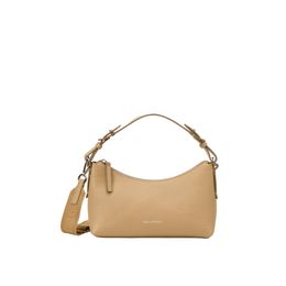 Marc O'Polo MARC O'POLO Damen Umhängetasche "aus fein genarbtem Rindleder", beige, Leder, Taschen