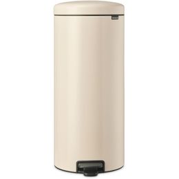 Brabantia Mülleimer "NewIcon Treteimer, 30L", B/H/T: 29,3cm x 67,9cm x 38cm, 30 l, beige, Küche, Mülleimer, sanft schließender Deckel, mit leichter