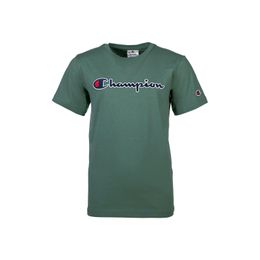 Champion Jungen T-Shirt "T-Shirt 1er Pack", gr&uuml;n, Gr. XS, Obermaterial: 100% Baumwolle CO., Shirts