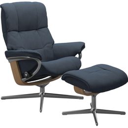 stressless "Mayfair" Set, Relaxsessel mit Hocker, mit Hocker, mit Cross Base, Gr&ouml;&szlig;e S, M & L, Holzakzent Eiche